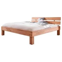 Massivholzbett Relita "Julia, Deal f&uuml;r begrenzte Zeit", beige (buche ge&ouml;lt), B:95cm H:75cm L:212cm, Betten, Massivholzbett, stabverleimte Buche, oberfl&auml;che ge&ouml;lt, verschiedene Breiten