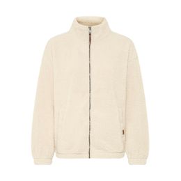 oxmo Fleecejacke ' OXBERINA ' Damen Gr&ouml;&szlig;e S beige