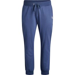 Active By Zizzi Hose 'Basic' Damen Gr&ouml;&szlig;e XXXL/4XL blau / wei&szlig;