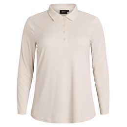 ZIZZI Bluse 'MAJELICA' Damen Gr&ouml;&szlig;e 5XL/6XL beige