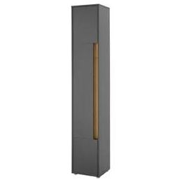 Hochschrank Home Affaire "CITY/GIRON, Badschrank mit Griffmulde, Schrank in zeitlosem Design", grau (anthrazit), B:34cm H:199cm T:34cm, FSC-zertifizierter Holzwerkstoff, Schr&auml;nke, Hochschrank, in den Farben Wei&szlig; und Anthrazit verf&uuml;gbar, viel Stauraum