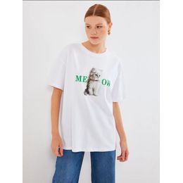 Bigdart T-Shirt Damen Gr&ouml;&szlig;e XL hellgrau / gr&uuml;n / wei&szlig;
