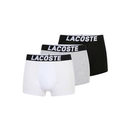 Lacoste Boxershorts Herren Größe L graumeliert / schwarz / weiß