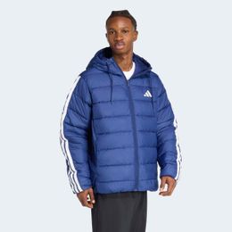 Steppjacke adidas Sportswear "ESS 3S SD HD JK", Herren, Gr. M, blau (dunkelblau), Obermaterial: 100% Polyester, Jacken Steppjacke