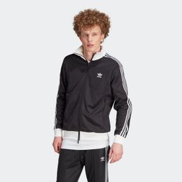 Trainingsjacke adidas originals "CLASSIC TT", Herren, Gr. S, schwarz-weiß (schwarz, weiß), Obermaterial: 52% Baumwolle, 48% Polyester, gestreift, normal, Jacken