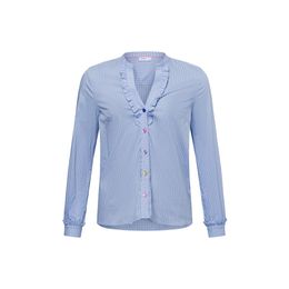 N&uuml;mph N&Uuml;MPH Bluse 'Farrah' Damen Gr&ouml;&szlig;e XS hellblau / wei&szlig;