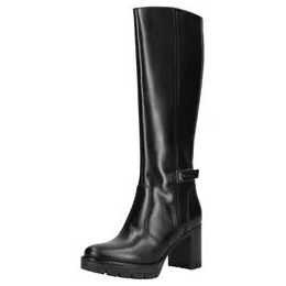 High-Heel-Stiefel Nero Giardini "Nero Giardini Stiefel Leder", Damen, Gr. 38, schwarz, Leder, Schuhe