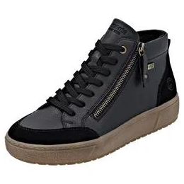 Sneaker Remonte "Remonte Sneaker Glattleder", Damen, Gr. 39, schwarz, Glattleder, Schuhe Sneaker