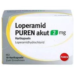 Loperamid Puren Akut 2 mg Hartkapseln 10 ST