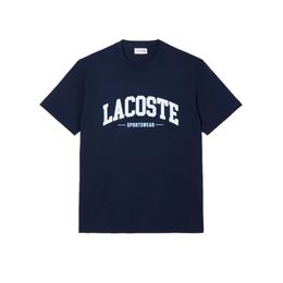 Lacoste T-Shirt Herren Gr&ouml;&szlig;e S nachtblau / wei&szlig;