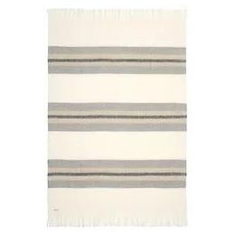 Wohndecke Tom Tailor HOME "Boucl&eacute; Stripe", beige, B:145cm L:200cm, Kunstfaser, Wohndecken, Wohndecke, aus Boucl&eacute;garnen