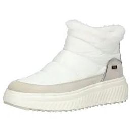 Stiefelette Caprice "Caprice Stiefelette Leder/Textil", Damen, Gr. 41, wei&szlig;, Leder, Textil, Schuhe Stiefelette