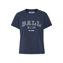 Ball Shirt 'SATINO' Damen Gr&ouml;&szlig;e S dunkelblau / wei&szlig;