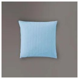 Kissenbezug Irisette "Lumen 8129", blau (meer), B:40cm L:40cm, Interlock-Jersey, Obermaterial: 100% Baumwolle, Kissenbez&uuml;ge, Kissenbezug, hochwertig und traumhaft weich