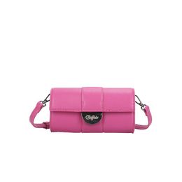 Buffalo Clutch »Curve Night« mit dekorativem Clip-Metallverschluss pink