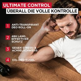 L'Oréal L'ORÉAL PARIS MEN EXPERT Deo-Roller »Deo Roll-on Ultimate Control« mit hoher Zuverlässigkeit transparent Deodorante von L'Oreal Men Expert