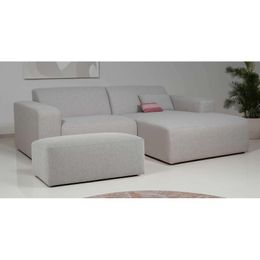 Inosign Ecksofa »Koa, 228cm, L-Form, Modulsofa, Webstoff, Cord, Struktur, Chenille« Designsofa, Set, Hocker inklusive, weicher Lounge-Sitzkomfort...