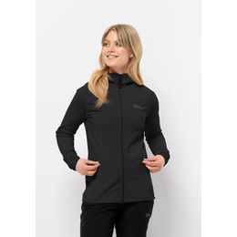 Jack Wolfskin Fleecejacke »BAISELBERG HOODED FZ W« mitKapuze black XXL (48) XXL (48) Elastische Fleece-Jacke