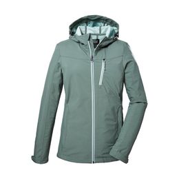 Killtec Softshelljacke &raquo;KOS 89 WMN SFTSHLL JCKT&laquo; Damen Softshelljacke: Wind-und wasserdicht, atmungsaktiv graugr&uuml;n 46 46 Damen Softshelljacke mit...