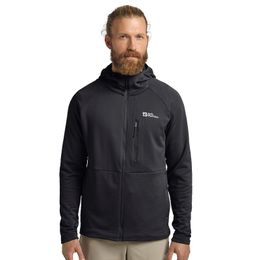 Jack Wolfskin Fleecejacke »KOLBENBERG HOODED FZ M« mitKapuze phantom L (52) L (52) Brusttasche, 2 Hüfttaschen
