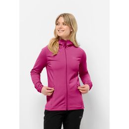Jack Wolfskin Fleecejacke »BAISELBERG HOODED FZ W« mitKapuze new-magenta S (36) S (36) Elastische Fleece-Jacke