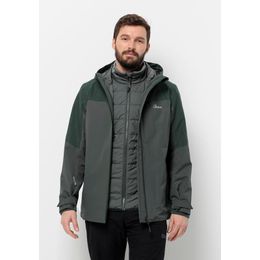 Jack Wolfskin 3-in-1-Funktionsjacke »GLAABACH 3IN1 JKT M« mitKapuze slate-green XXXL (60) XXXL (60) 3-in-1-Jacke