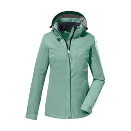 Killtec Outdoorjacke »KOS 133 WMN JCKT« Wasser- und winddichte Damenjacke mit abnehmbarer Kapuze pistazie 38 38 Damen Funktionsjacke mit...