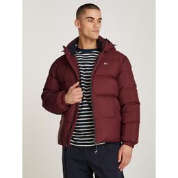 Tommy Jeans Steppjacke »TJM ESSENTIAL DOWN JACKET EXT« mitKapuze Winterjacke Outdoorjacke Gefüttert 2 in 1 Jacke abnehmbare Kapuze Deep Rouge 3XL...