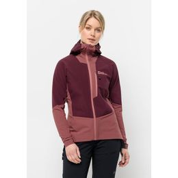 Jack Wolfskin Softshelljacke »ALPSPITZE HOODY W« mitKapuze dark-maroon XS (34) XS (34) Softshell-Kapuzenjacke