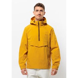 Jack Wolfskin Funktionsjacke »DESERT WIND OVERHEAD M« mitKapuze curry XXL (58) XXL (58) 2 Hüfttaschen, große Vordertasche