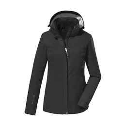 Killtec Outdoorjacke »KOS 133 WMN JCKT« Wasser- und winddichte Damenjacke mit abnehmbarer Kapuze schwarz 36 36 Damen Funktionsjacke mit...