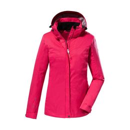 Killtec Outdoorjacke »KOS 133 WMN JCKT« Wasser- und winddichte Damenjacke mit abnehmbarer Kapuze rosé 34 34 Damen Funktionsjacke mit verstellbarer,...