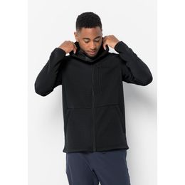 Jack Wolfskin Fleecejacke »MODESTO HOODED JKT MEN« mitKapuze black S (48) S (48) Kapuzenjacke aus Stretch-Fleece