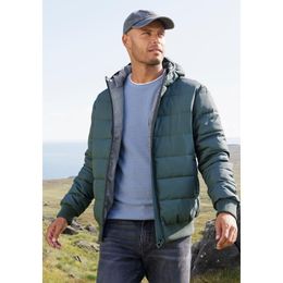 John Devin Steppjacke mitKapuze Outdoorjacke mit Strickbündchen dunkel grün M (48/50) M (48/50) Mit gefütterter Kapuze