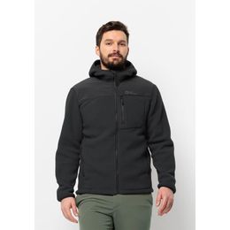 Jack Wolfskin Fleecejacke »KAMMWEG PILE FZ M« mitKapuze phantom XL (54/56) XL (54/56) Weiche, warme Sherpa-Fleece-Jacke