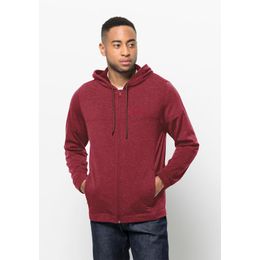 Jack Wolfskin Fleecejacke »WALDSEE HOODED JKT M« mitKapuze deep-ruby XXL (58) XXL (58) Stylische Fleecejacke