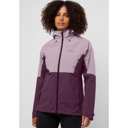 Jack Wolfskin 3-in-1-Funktionsjacke »GLAABACH 3IN1 JKT W« mitKapuze midnight-plum L (42/44) L (42/44) Schützt vor Wind