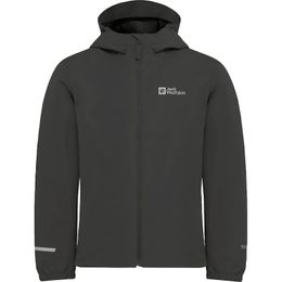 Jack Wolfskin Outdoorjacke »FLAZE JACKET K« mitKapuze granite-black 104 104 Wasserabweisende Reißverschlüsse