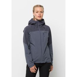 Jack Wolfskin Outdoorjacke »GO HIKE JACKET W« mitKapuze dolphin XL (46) XL (46) Wetterschutzjacke für Wanderungen