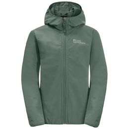 Jack Wolfskin Softshelljacke »SOLYD JACKET K« mitKapuze hedge-green 128 128 Leichte Softshell-Jacke