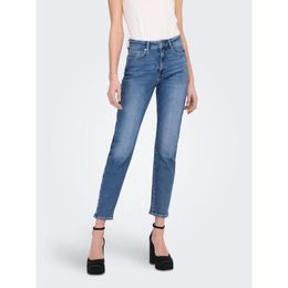 Only Straight-Jeans »ONLEMILY STRETCH HW ST AK DNM CRO571NOOS« Medium Blue Denim 25 - Länge 32 Länge 32 25 Straight-fit-Jeans mit hoher Leibhöhe...