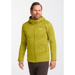 Jack Wolfskin Fleecejacke »PEAK DISTRICT HOODED FZ M« mitKapuze chartreuse S (48) S (48) Fleecejacke