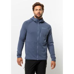 Jack Wolfskin Fleecejacke »KOLBENBERG HOODED FZ M« mitKapuze evening-sky M (50) M (50) 2 Hüfttaschen, Brusttasche