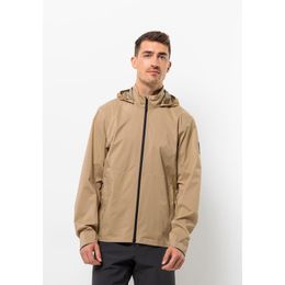 Jack Wolfskin Fahrradjacke »BIKE COMMUTE 2.5L JKT M« mitKapuze sand-storm XL (54/56) XL (54/56) Windschnittige Wetterschutzjacke