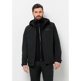 Jack Wolfskin 3-in-1-Funktionsjacke »TAUBENBERG 3IN1 JKT M« mitKapuze black L (52) L (52) 3-in-1-Jacke