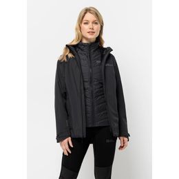 Jack Wolfskin 3-in-1-Funktionsjacke »GLAABACH 3IN1 JKT W« 2 teilig, mitKapuze black M (38/40) M (38/40) 3-in-1-Jacke