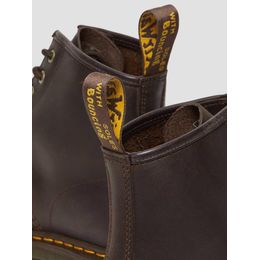 Dr. Martens Leder-Boots in Dunkelbraun - 26% | Größe 42 | Damen-stiefel