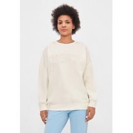 Bench Sweatshirt "Aldana" in Creme - 69% | Gr&ouml;&szlig;e 38 | Damen-sweatshirts-jacken