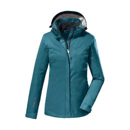 Killtec Outdoorjacke »KOS 133 WMN JCKT« Wasser- und winddichte Damenjacke mit abnehmbarer Kapuze petrol 40 40 Damen Funktionsjacke mit...