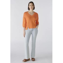 Oui Pullover in Orange - 75% | Größe 40 | Damen-pullover-cardigans